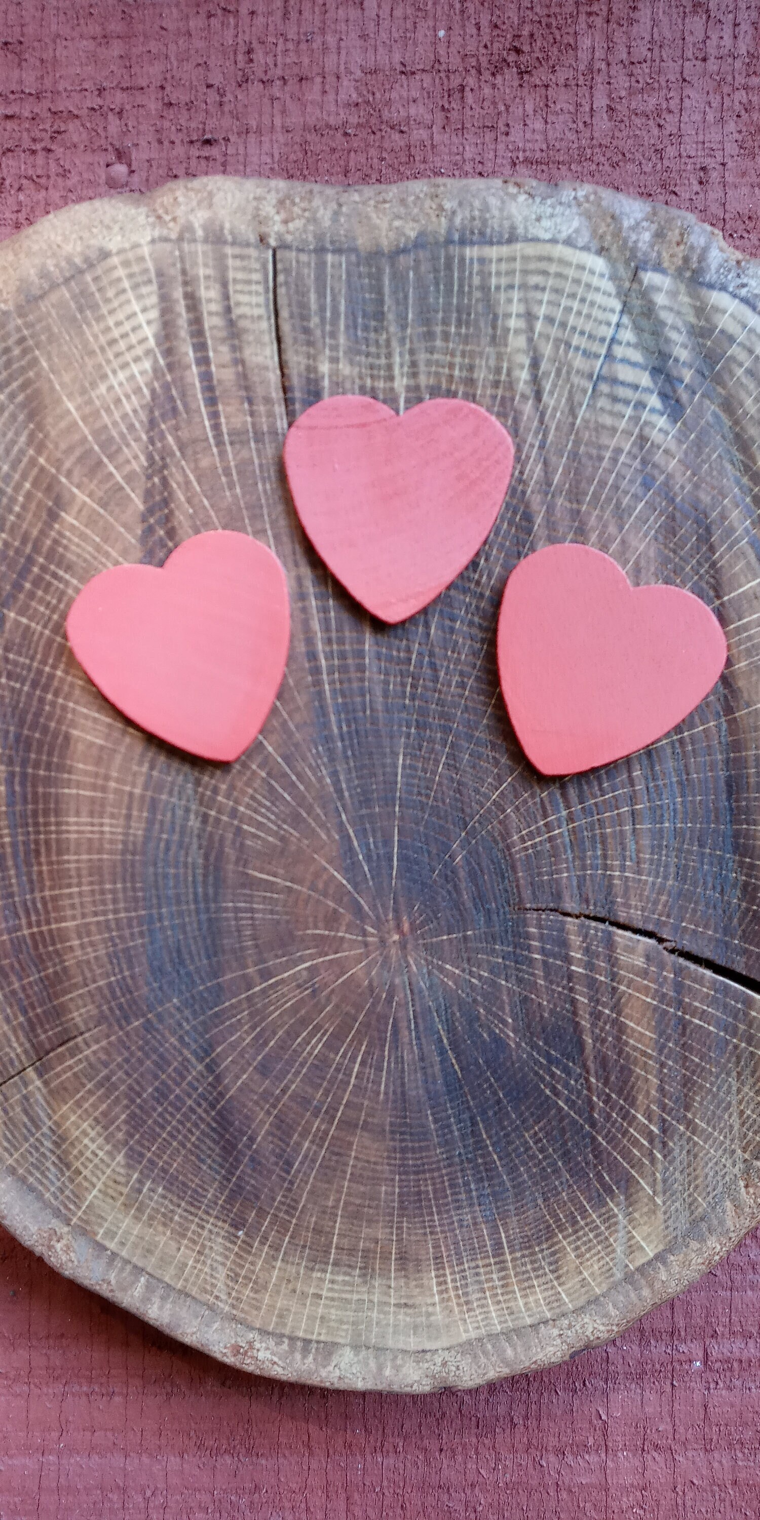 Live Edge Oak Slice / Heart Shape Live Edge Wall Art / Log Slice With ...