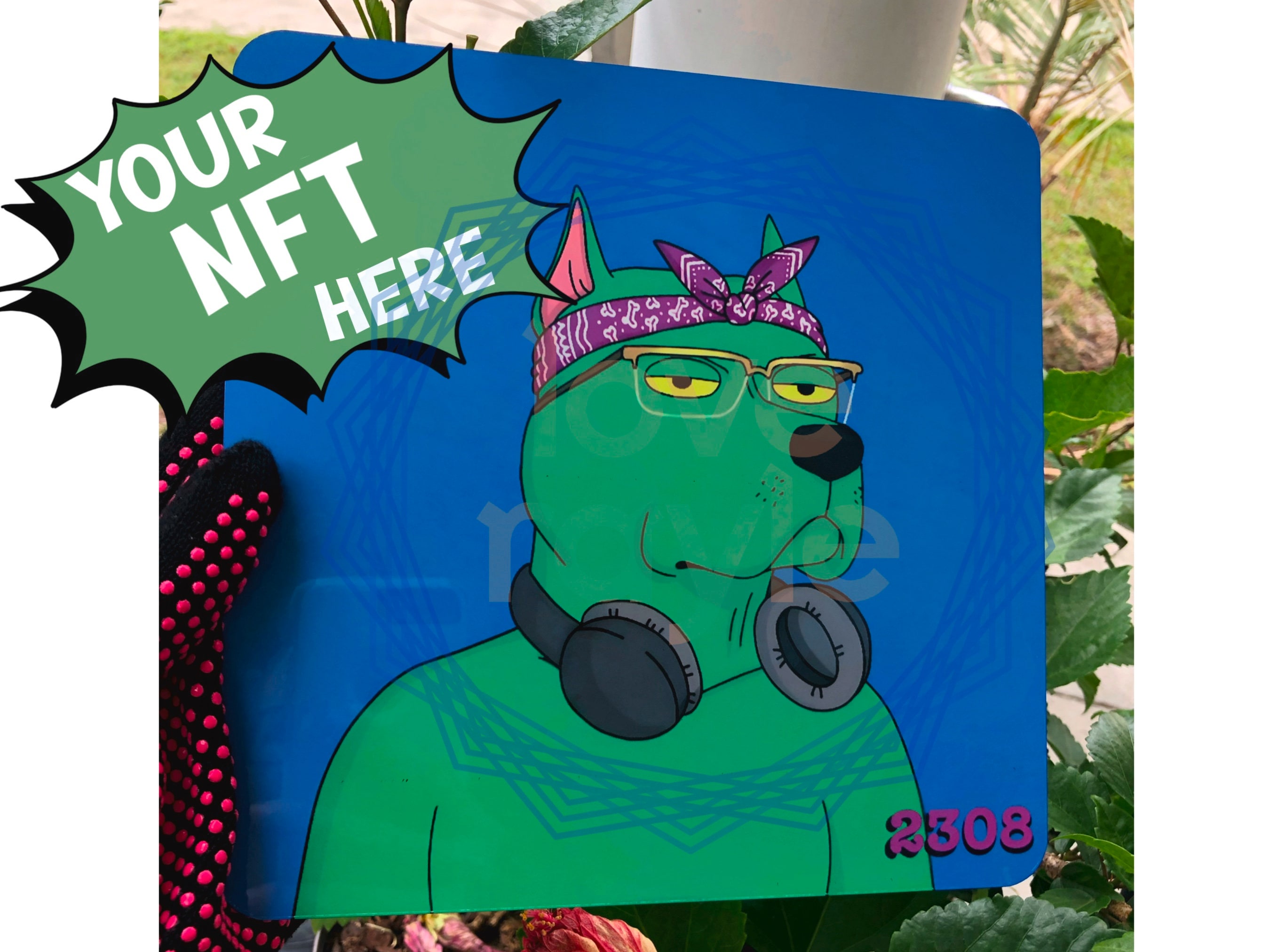 Print Your Nfts on a Metal Panel With Floating Mount, Custom Nft Wall ...