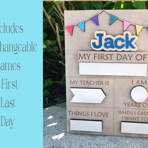 First Day of School Sign, Reusable Back to School Sign, First Day of ...