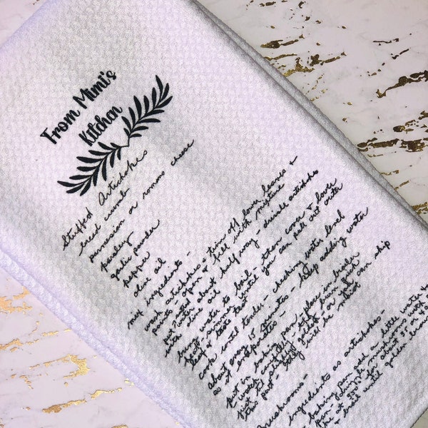 Custom Recipe Towels - Etsy