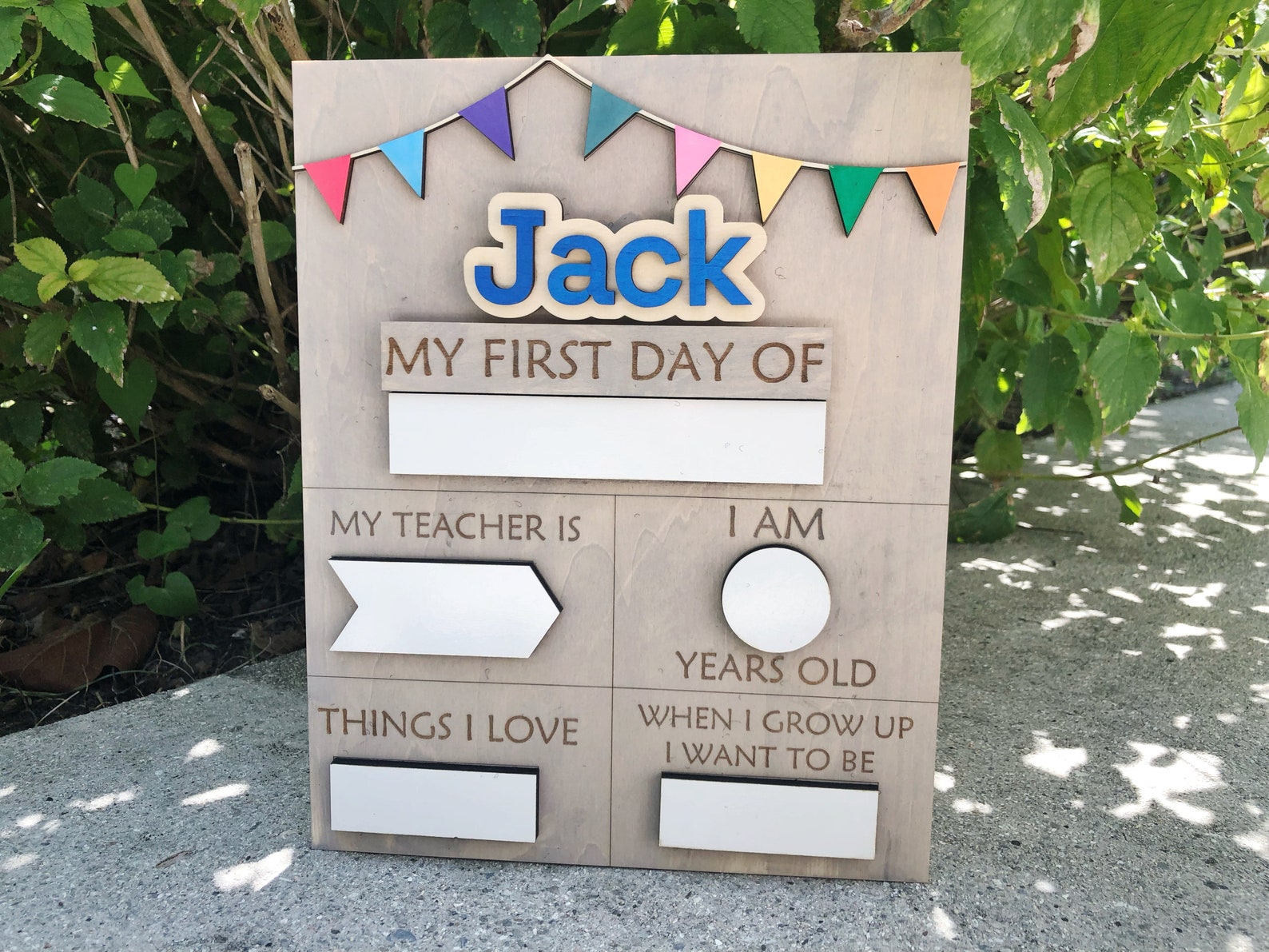 First Day of School Sign, Reusable Back to School Sign, First Day of ...