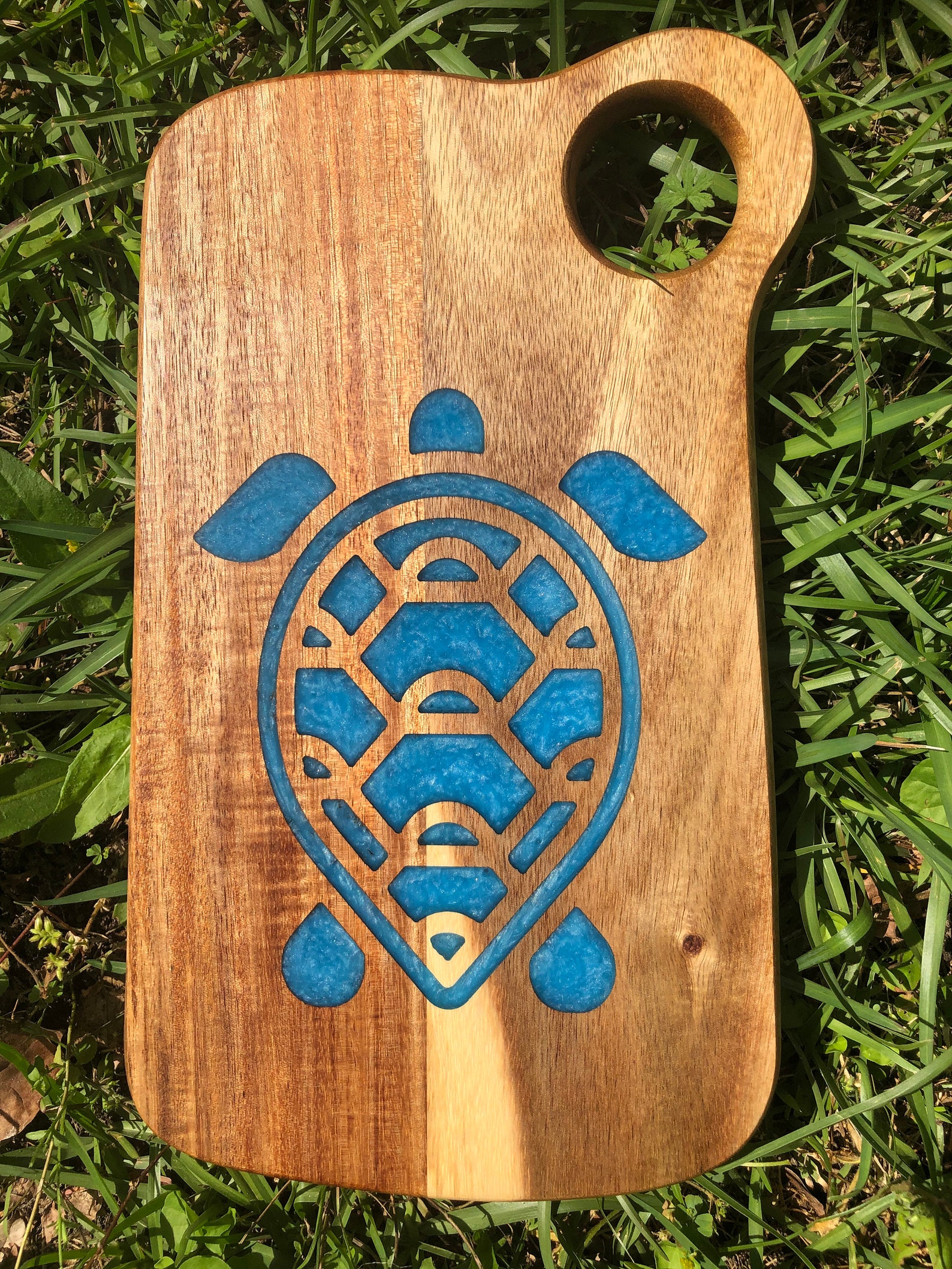 Sea Turtle Charcuterie Board, Nautical Serving Board, Engraved Wood ...