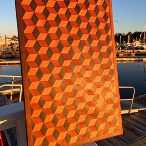 Walnut, Cedar and Hickory End Grain Cutting Board, North Carolina ...