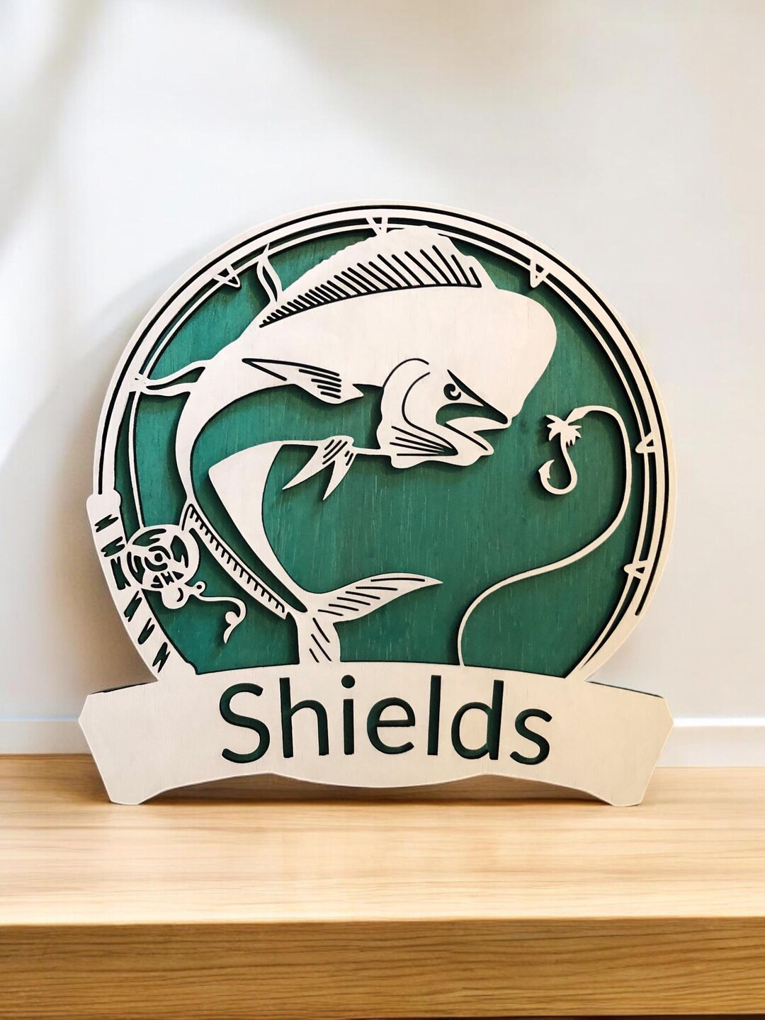 Personalized Mahi Mahi Wooden Name Sign, Handpainted Coastal Wall Art ...