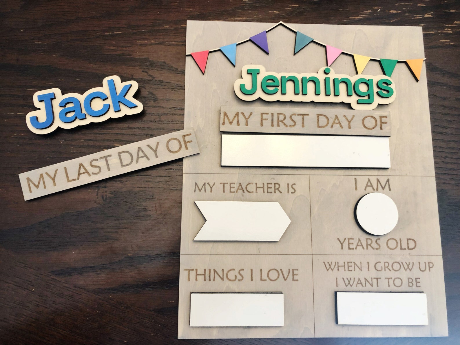 First Day of School Sign, Reusable Back to School Sign, First Day of ...