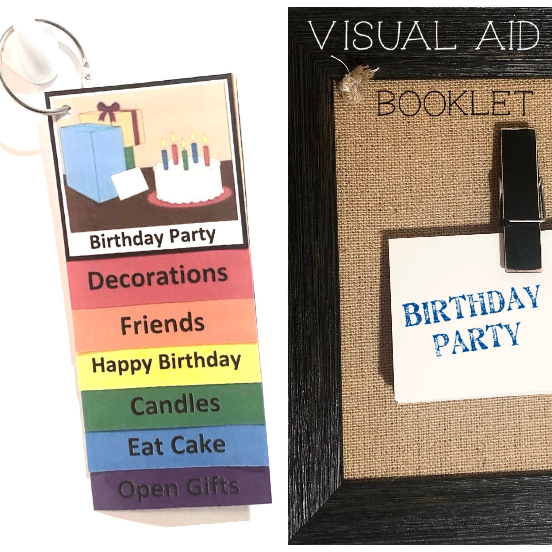 Autism Birthday Party Visual Aid Support Booklet Anxiety - Etsy
