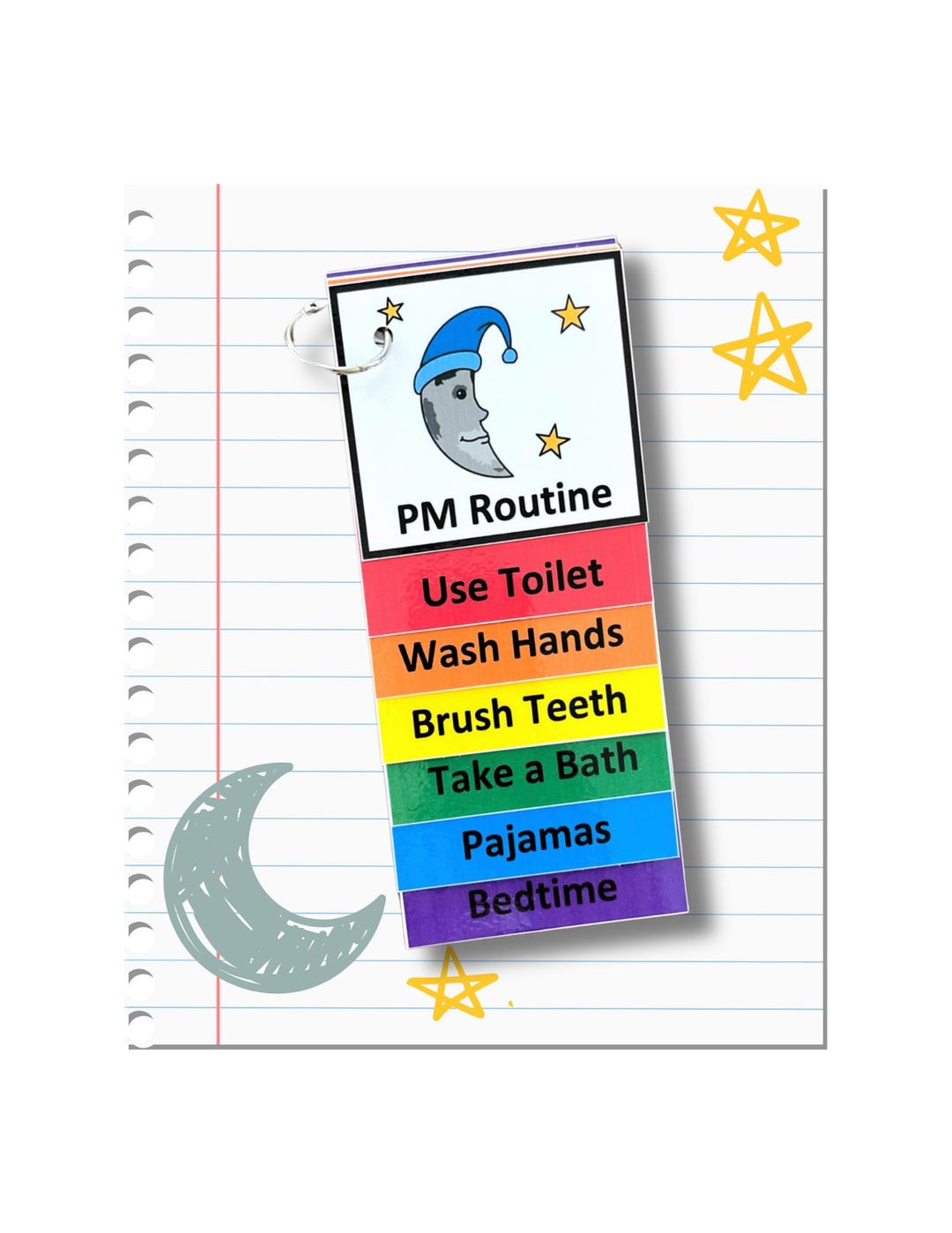 Night-time Routine Visual Aid Support Booklet- Autism- Visual Schedule ...