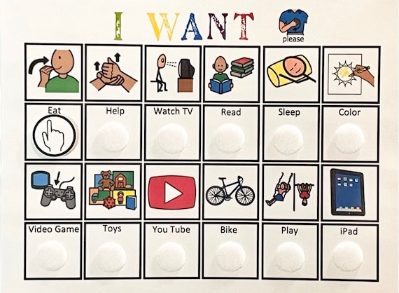 I Want... Please Autism Special Needs Picture | Etsy