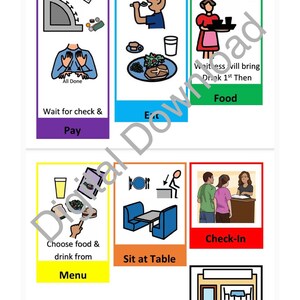 Restaurant- Dining In- Visual Aid Support Booklet- Autism- Know What to ...