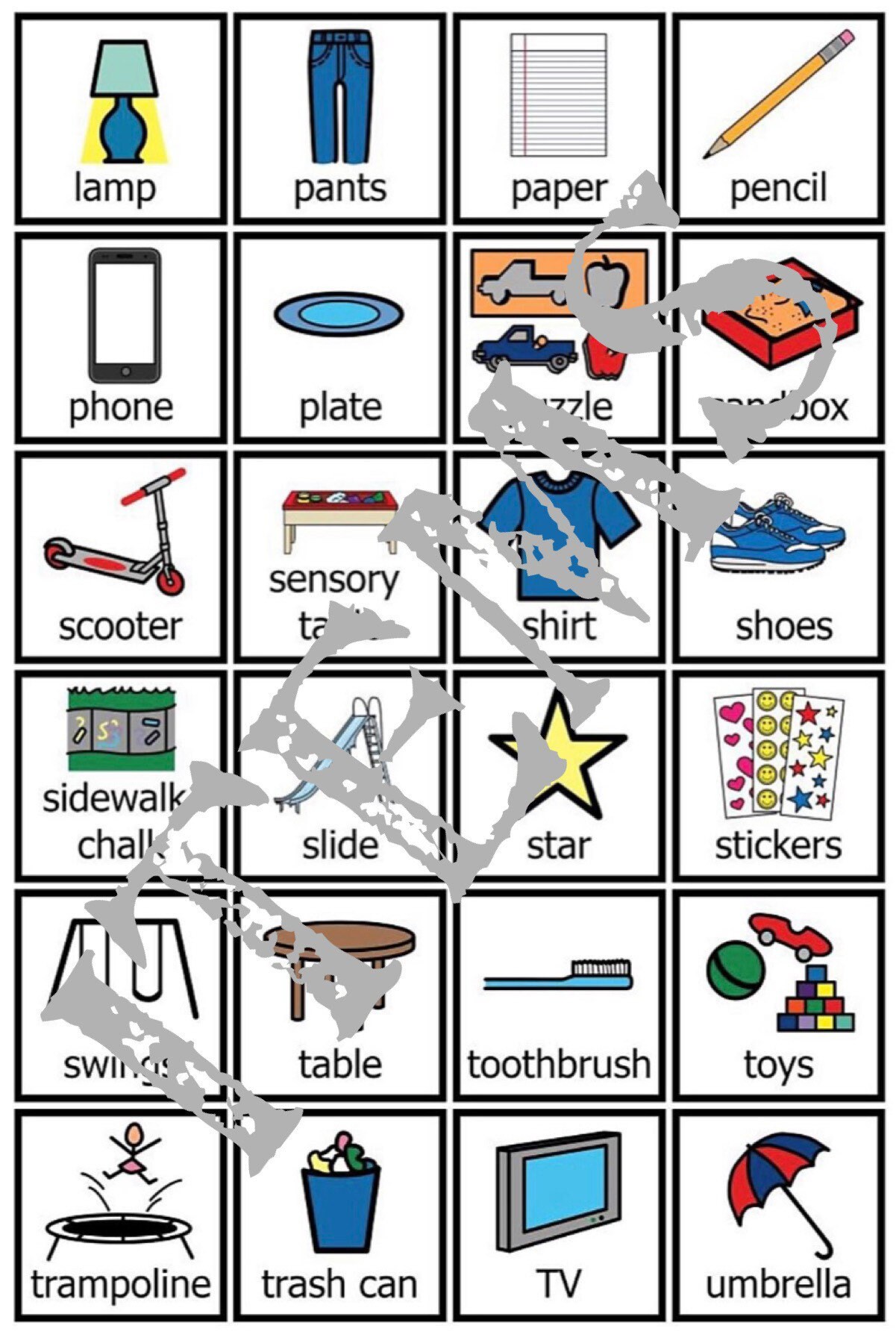 Everday Items 1.5 Inch 72 Count Digital Download | Etsy