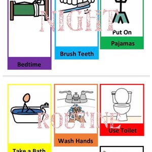 Night-time Routine Visual Aid Support Booklet- Schedule- Routine ...