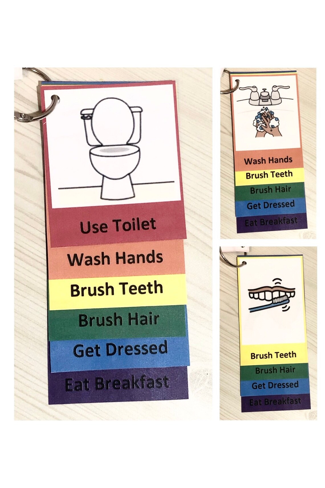 Morning Routine Visual Aid Support Booklet Autism Special | Etsy