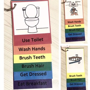 Morning Routine Visual Aid Support Booklet Autism Special | Etsy