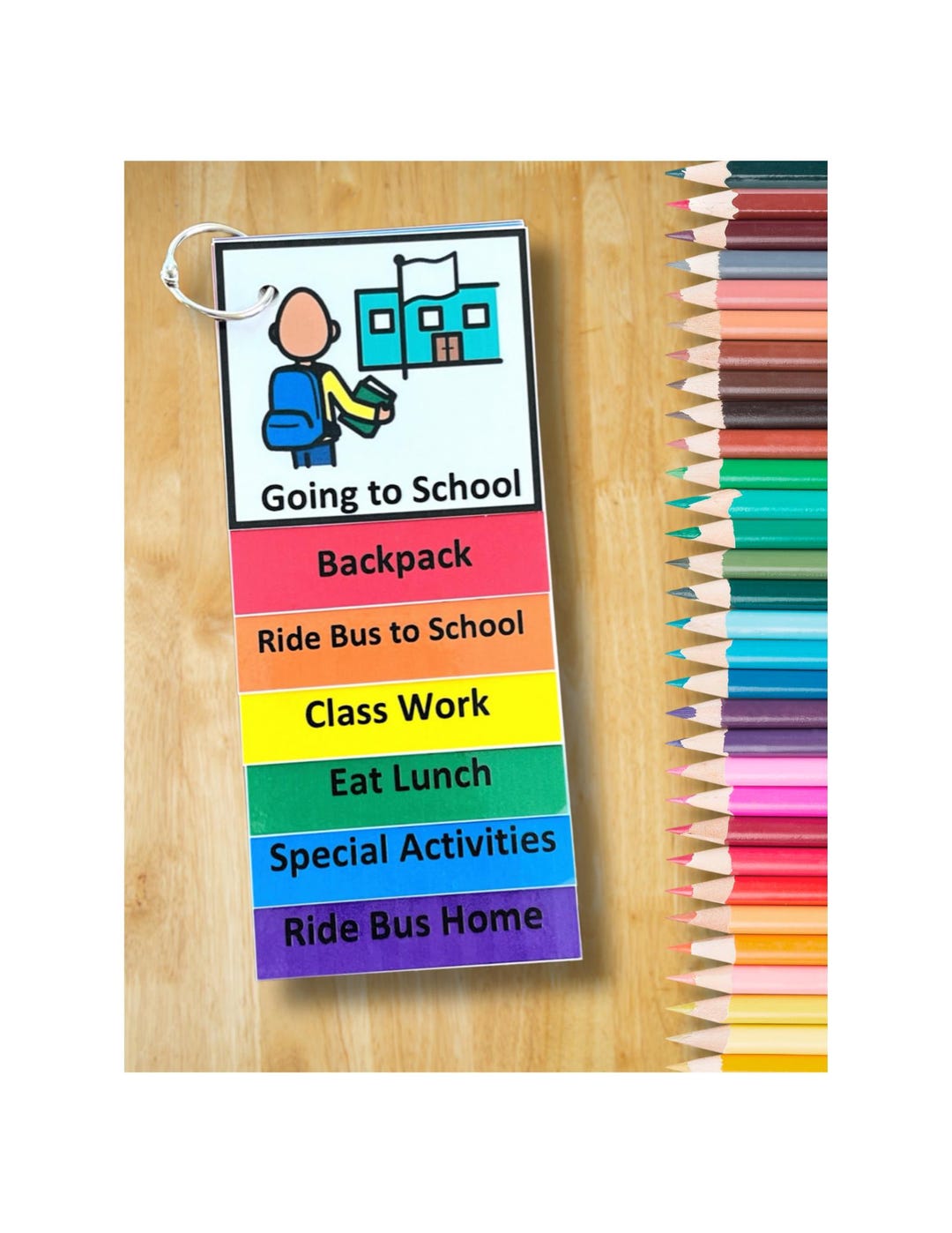 Autism- Going to School Visual Aid Booklet- Anxiety Relief- Know What ...