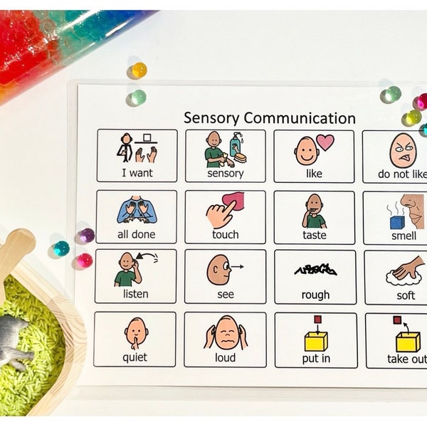 Sensory Choice Board - Etsy