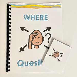 Where? Questions Spiral Book Plus Flashcards- Autism- Speech Therapy - Etsy