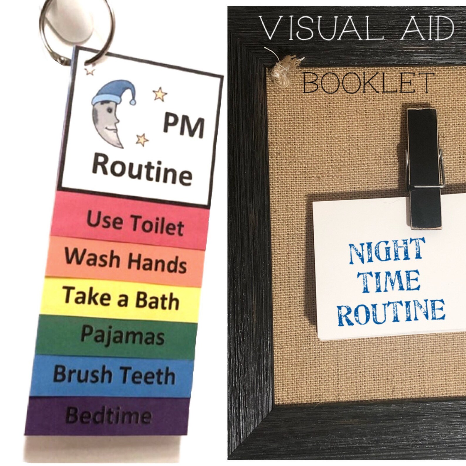 Night-time Routine Visual Aid Support Booklet Autism Visual - Etsy