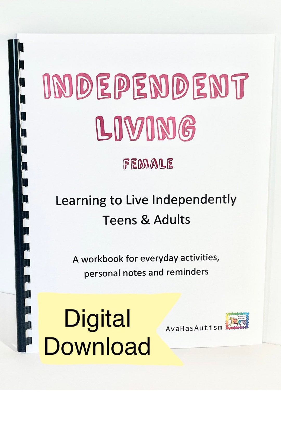 Autism Independent Living and Life Skills Workbook- Female- Teen- Adult ...
