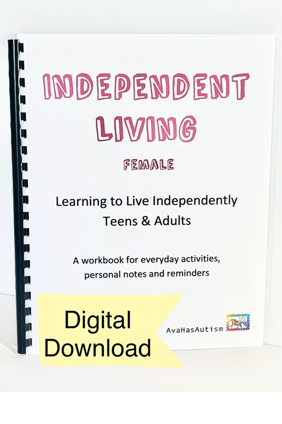 Autism Independent Living and Life Skills Workbook Female - Etsy Australia