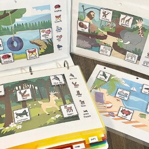 Animal Activity Set- Therapy- Autism- Velcro Matching- Sorting- Speech ...