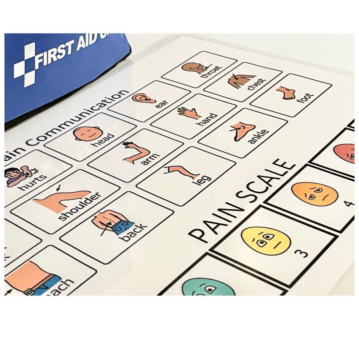 Pain Communication Board Autism Apraxia Non-verbal - Etsy