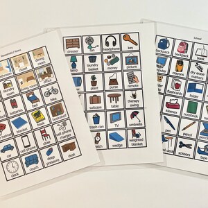 Picture Card Bundle- 21 Sheets- 400 Cards- Cardstock Laminated- Autism ...