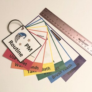 Night-time Routine Visual Aid Support Booklet- Autism- Visual Schedule ...