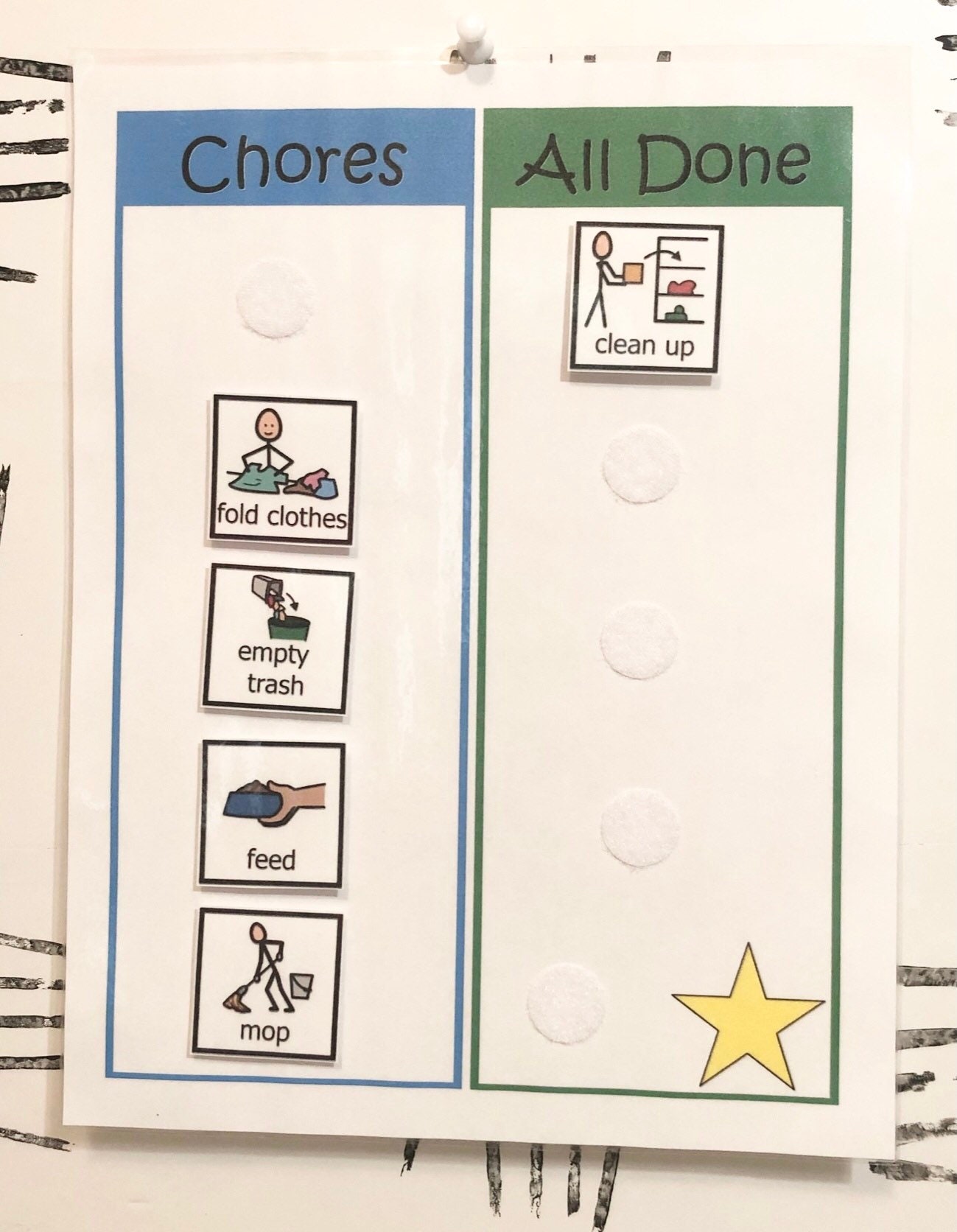 PECS Chores Chart digital download | Etsy