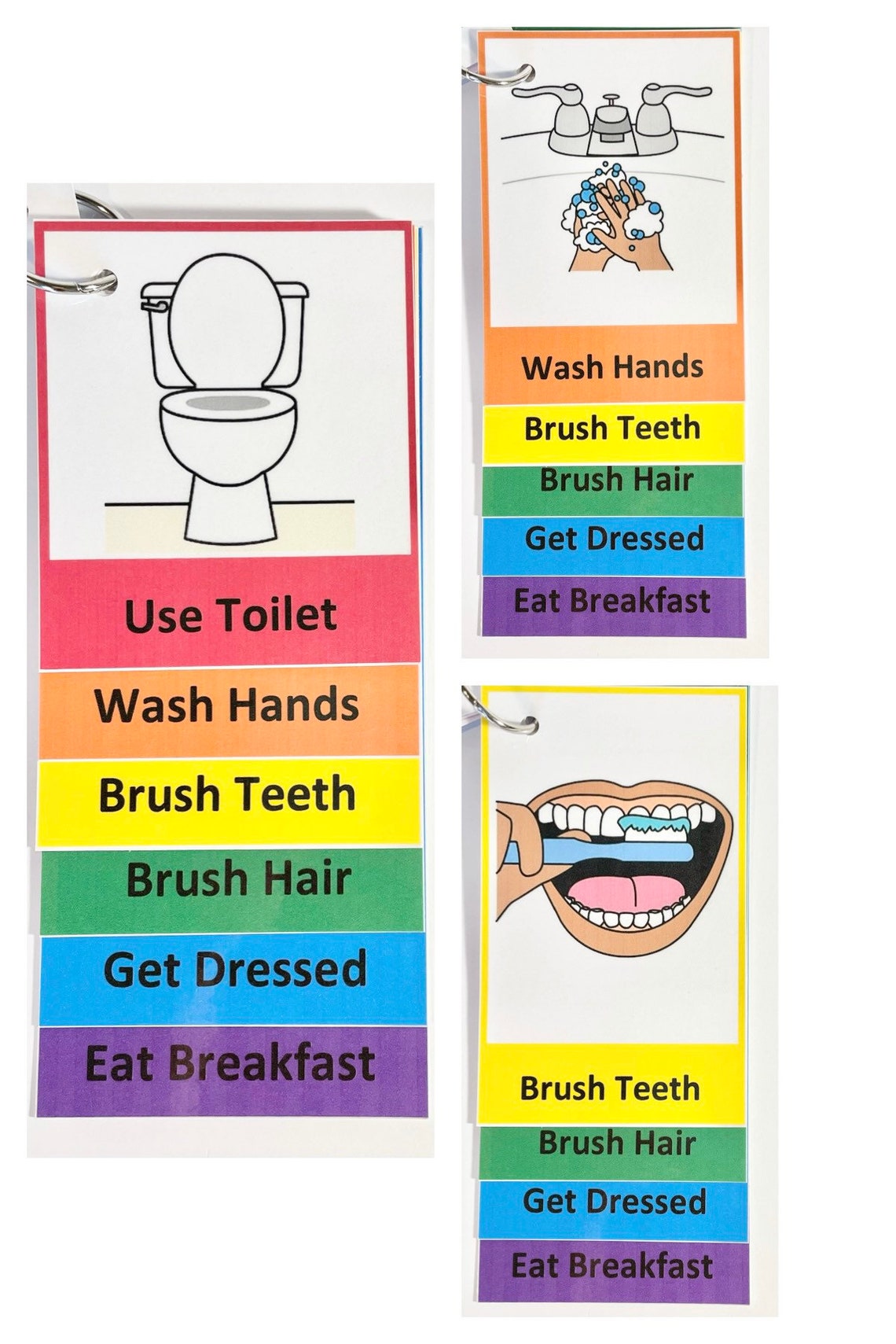 Morning Routine Visual Aid Support Booklet Autism Visual - Etsy