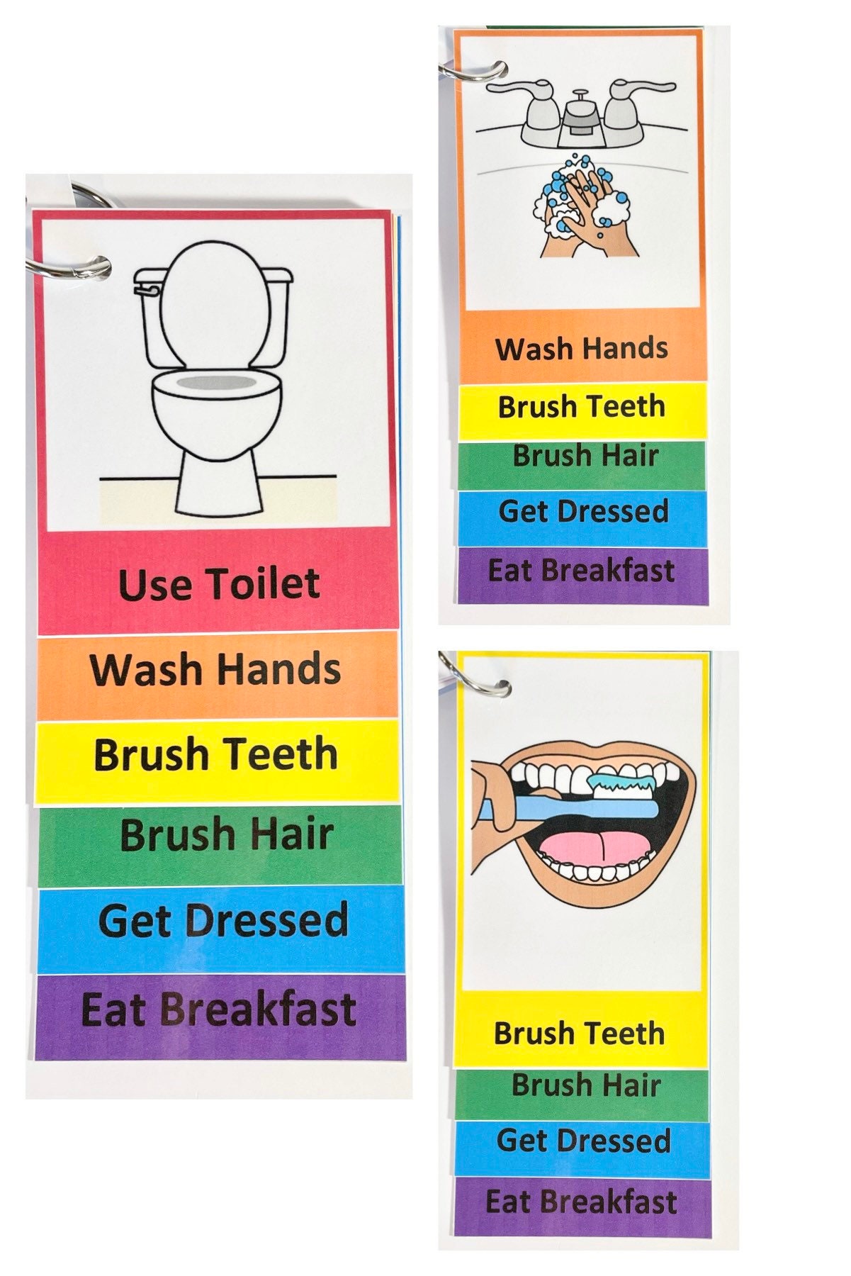 Morning Routine Visual Aid Support Booklet Autism Visual - Etsy