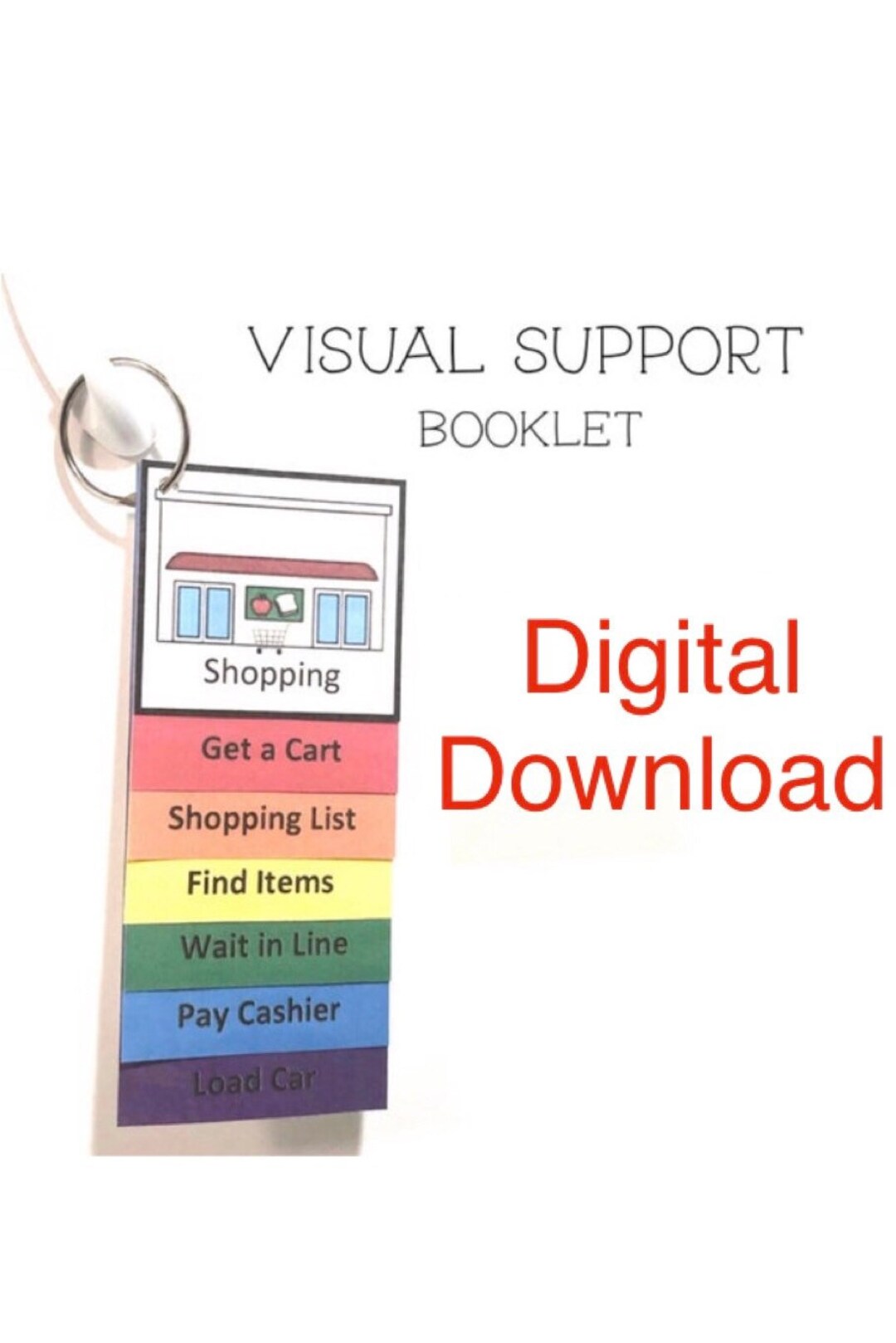 Autismus Shopping Visual Aid Booklet-Angst Relief digitaler download ...