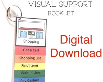 Autism Shopping Visual Aid Booklet Anxiety Relief Know What - Etsy