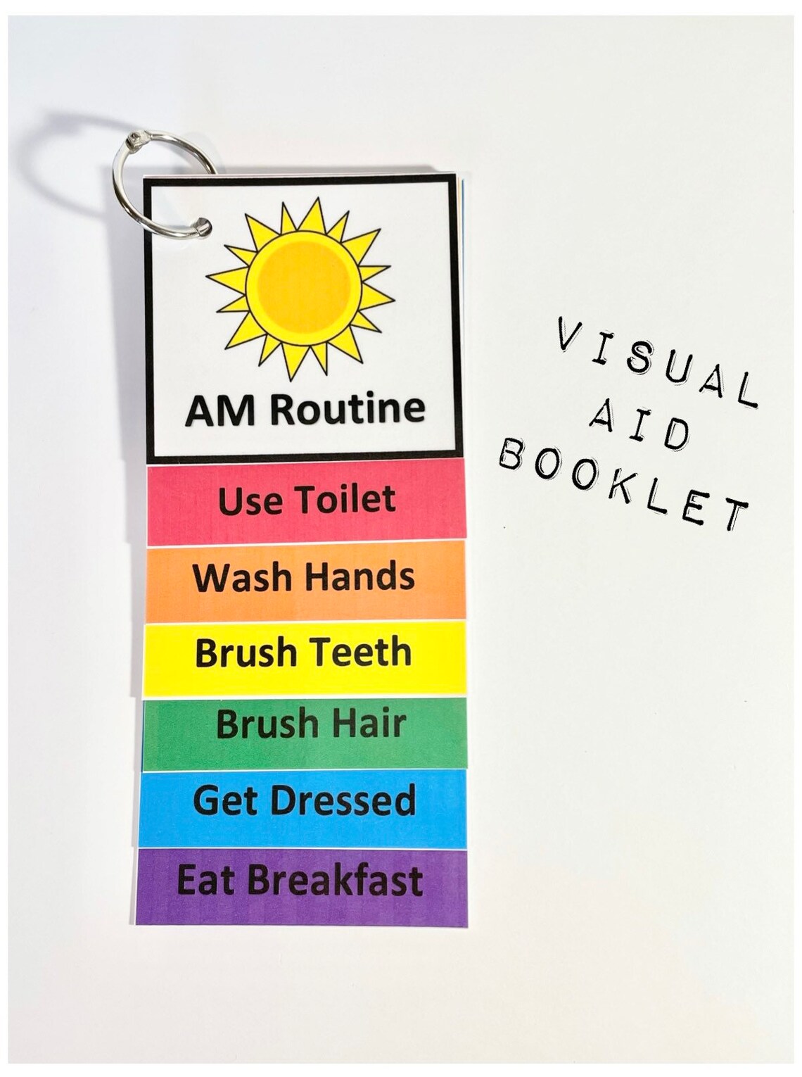 Morning Routine Visual Aid Support Booklet Autism Visual - Etsy