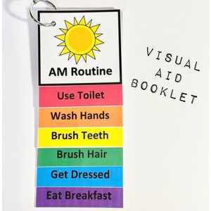 Morning Routine Visual Aid Support Booklet- Autism- Visual Schedule - Etsy