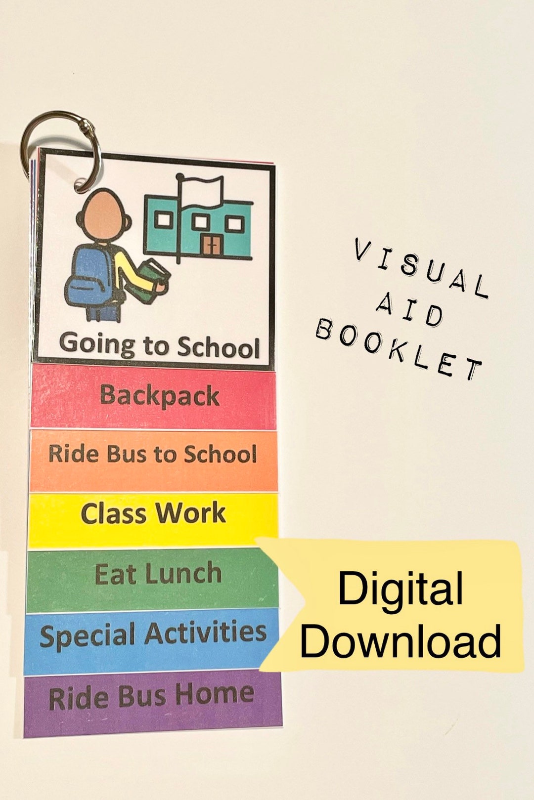 Autism- Going to School Visual Aid Booklet- Know What to Expect ...