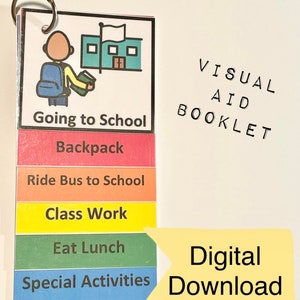 Autism- Going to School Visual Aid Booklet- Know What to Expect ...