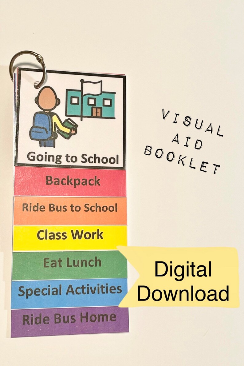 Autism Going to School Visual Aid Booklet Know What to - Etsy