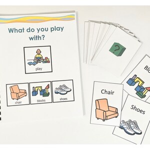 What? Questions Spiral Book Plus Flashcards- Autism- Speech Therapy ...