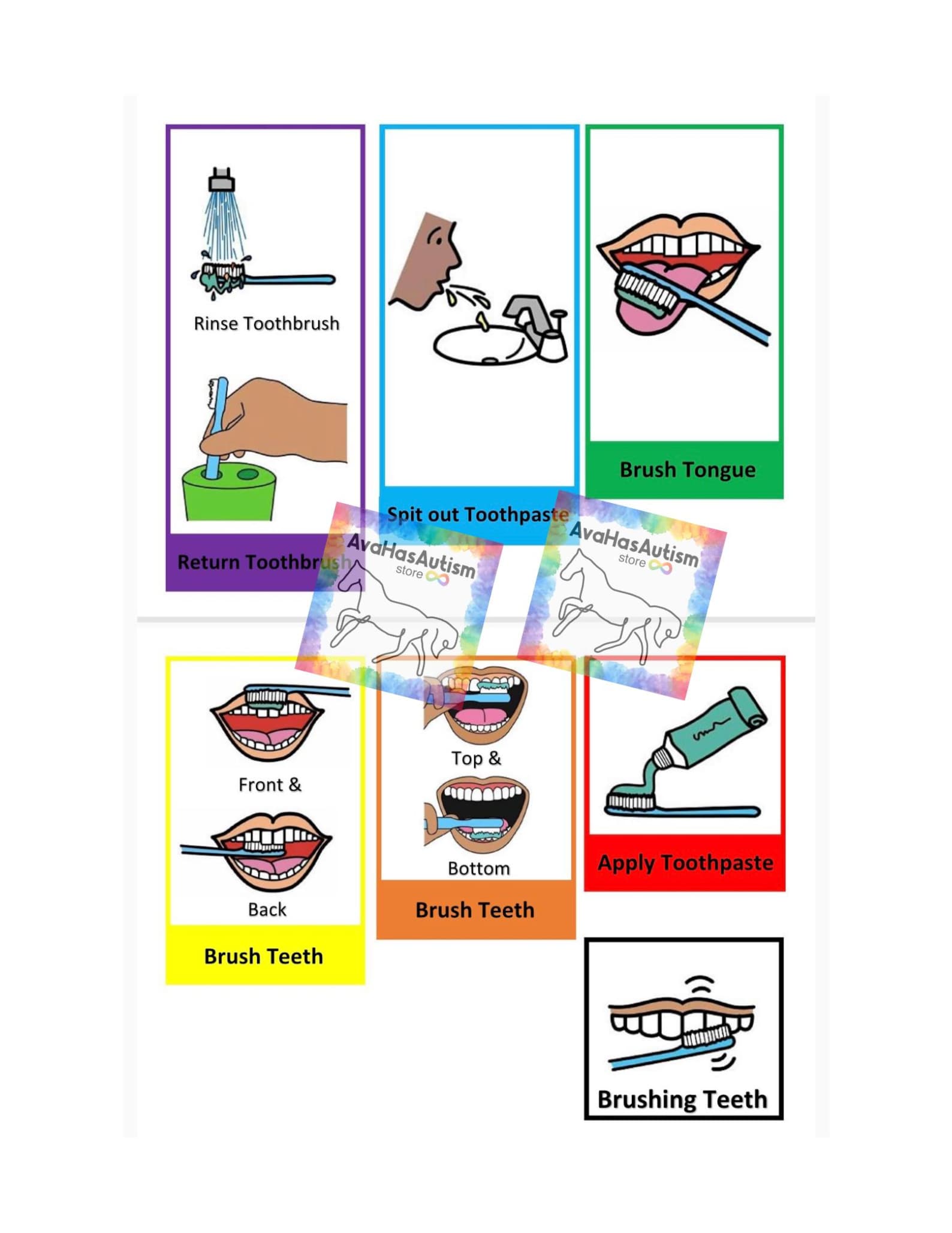 Brushing Teeth Routine Booklet (digital Download) - Etsy