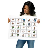 Sign the Alphabet Yellow Chart - Simple American Sign Language ...