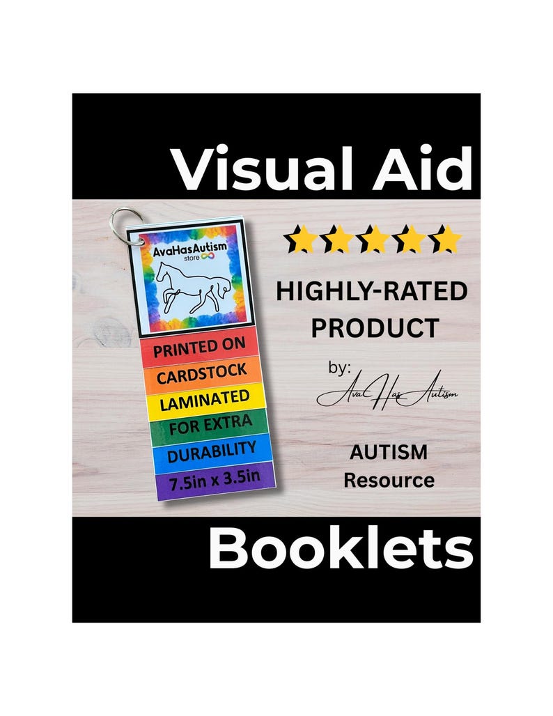 Restaurant Visual Aid Support Booklet - Etsy