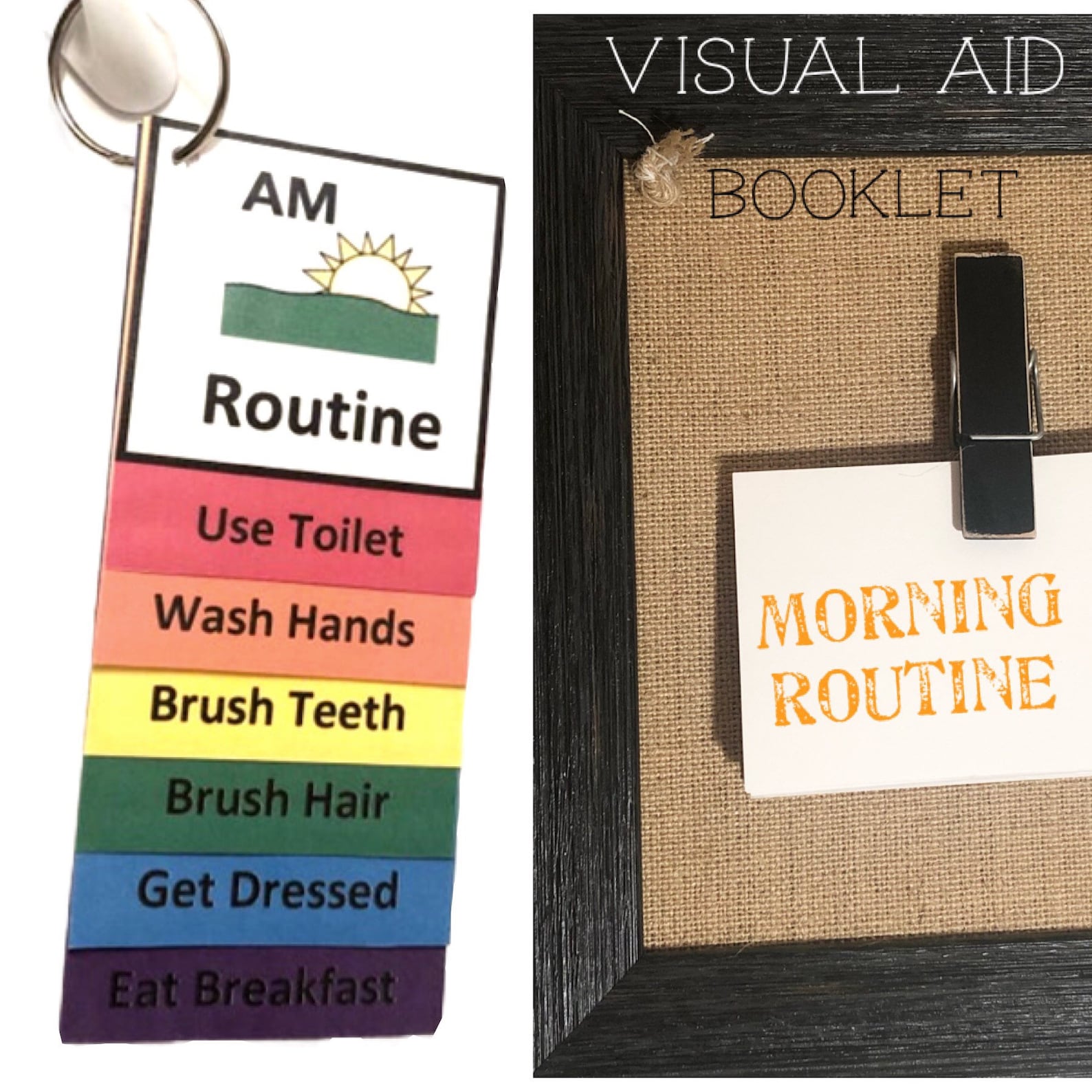 Morning Routine Visual Aid Support Booklet Autism Special | Etsy