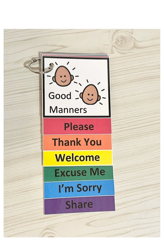 Good Manners Visual Aid Support Booklet Social Skills - Etsy