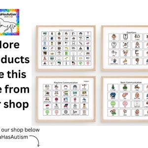 Play- Communication Board-49- Nonverbal- Autism- Apraxia - Etsy
