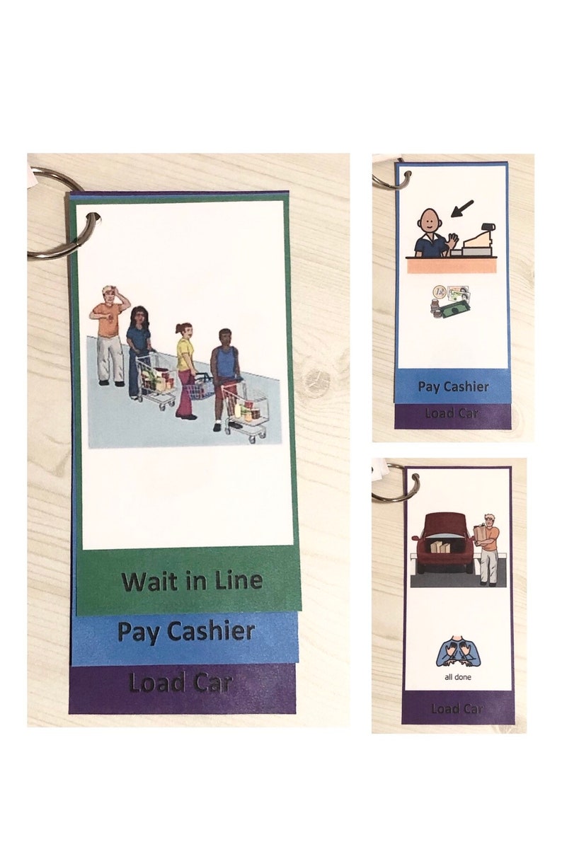 Autism Shopping Visual Aid Booklet Anxiety Relief Know What - Etsy