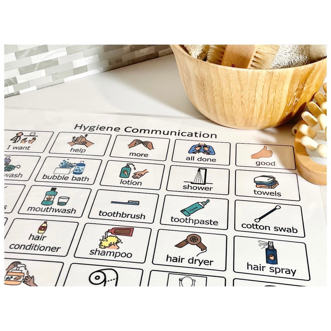 Hygiene Communication Board Autism Apraxia Non Verbal - Etsy