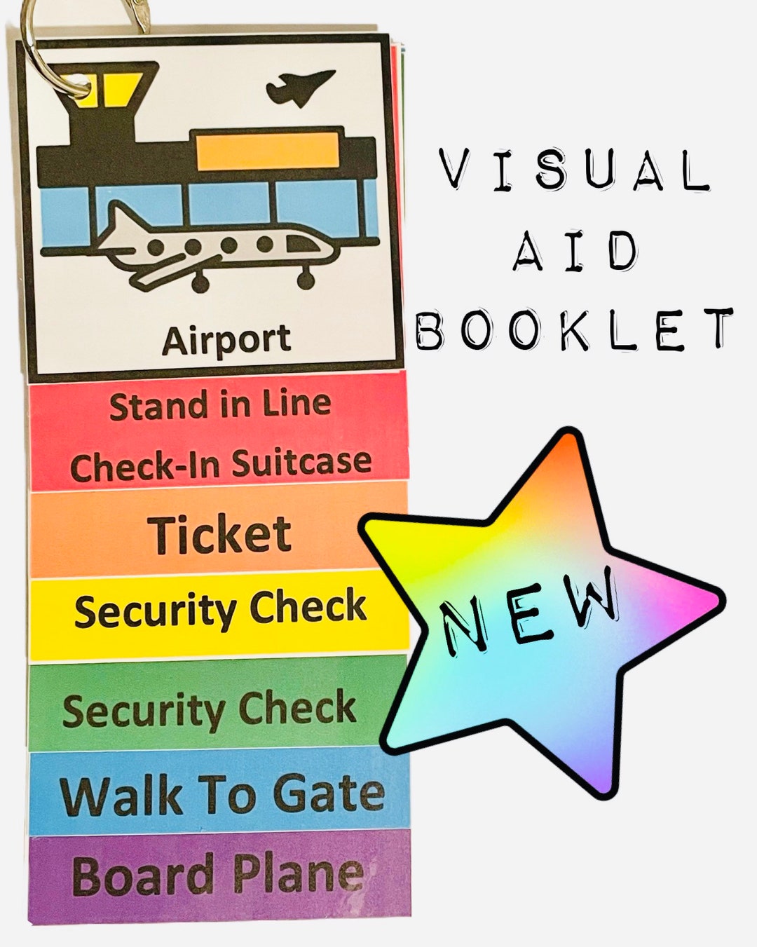 Airport Travel Visual Aid Support Booklet Autism Know What - Etsy