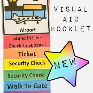 Airport Travel Visual Aid Support Booklet Autism Know What - Etsy