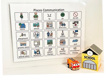 Play Dough Communication Board, Aided Language, AAC, ASL, Non Verbal ...