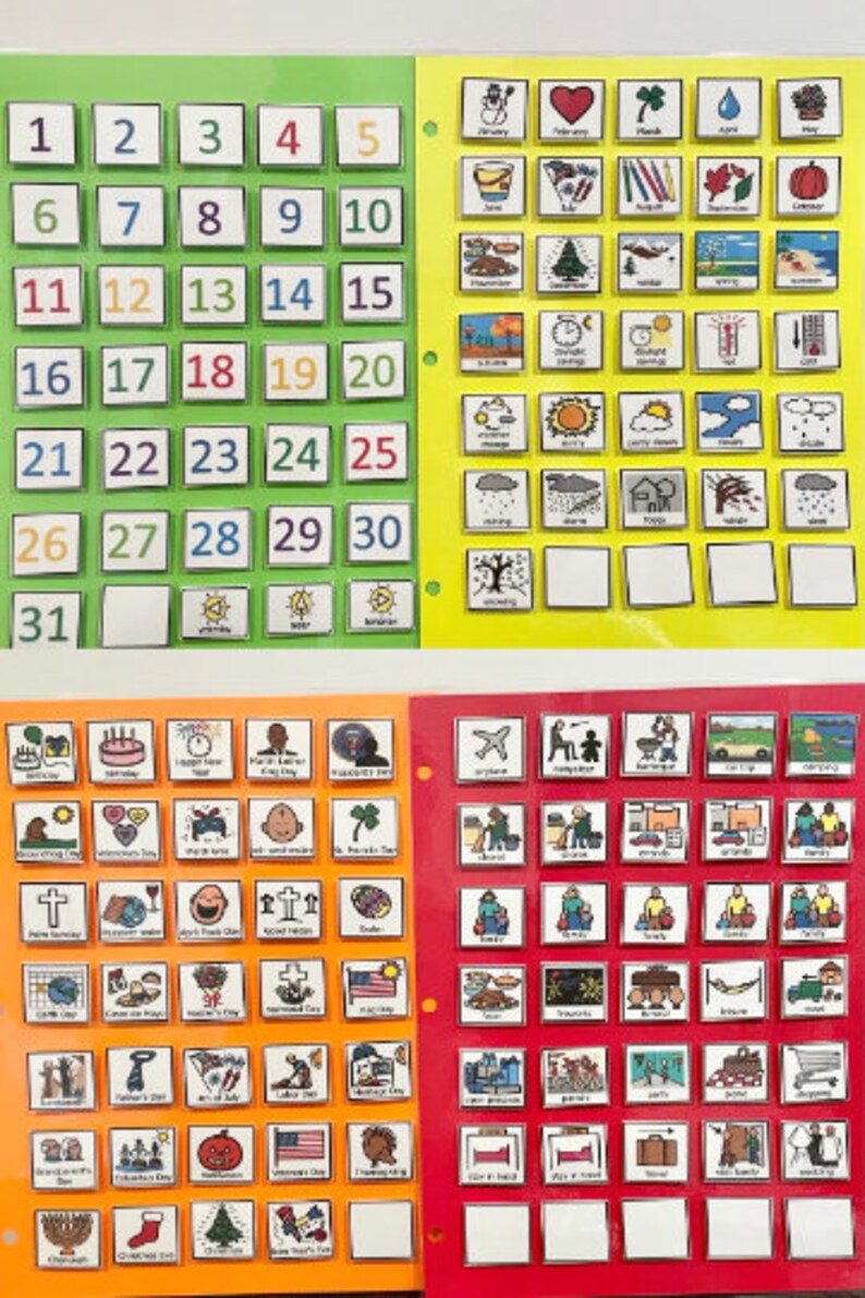 Calendar for Kids Routine Scheduling Visual Aid Daily - Etsy